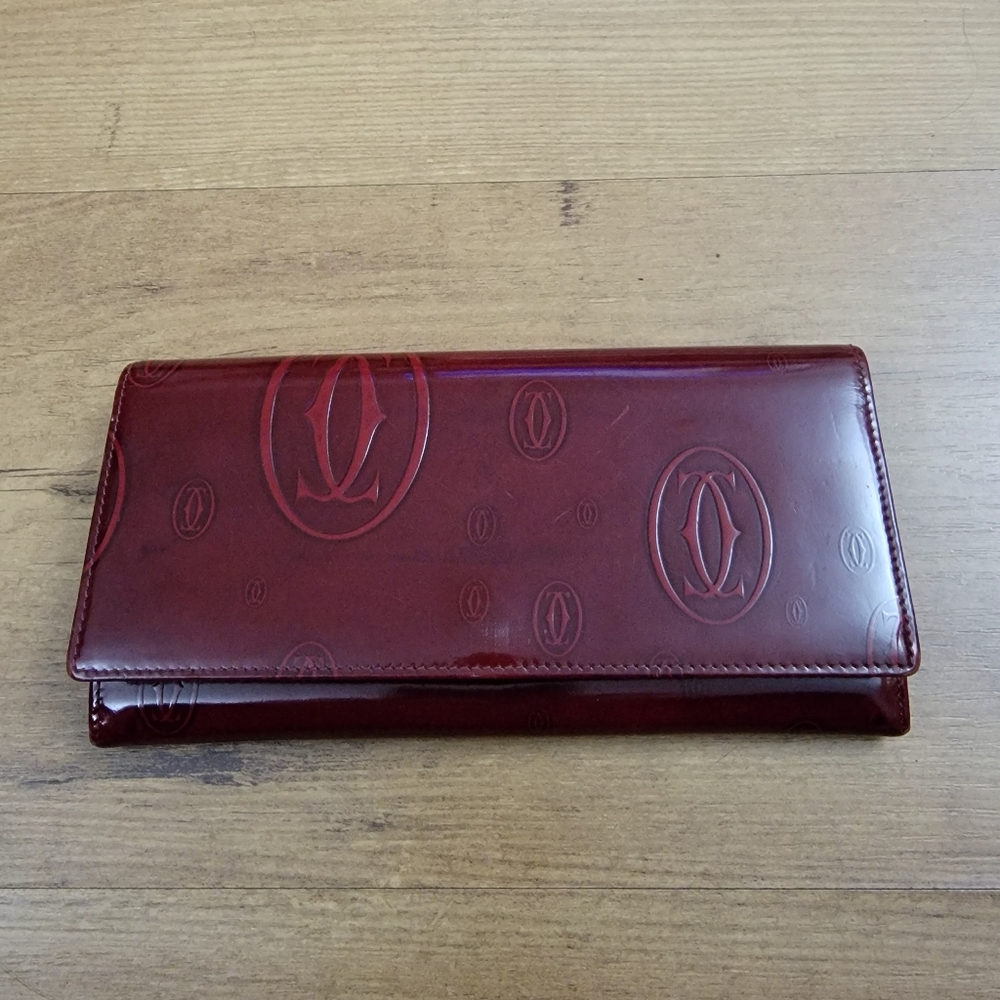 Cartier Dark Red Patent Leather Happy Birthday Contin… - Gem